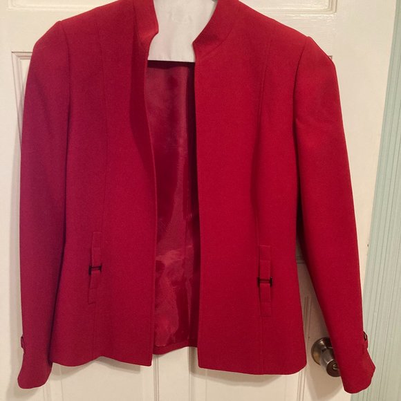 Tahari ASL | Jackets & Coats | Vintage Tahari Arthur S Levine Red ...